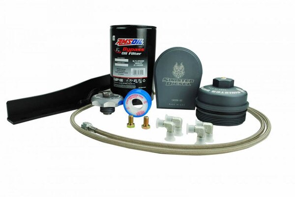 Sinister Diesel Bypass Oil Filter System for 2003-2007 Ford Powerstroke ...